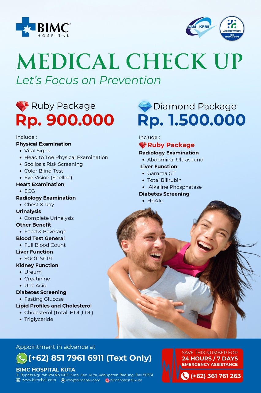 MEDICAL CHECK UP DIAMOND — BIMC Hospital Bali